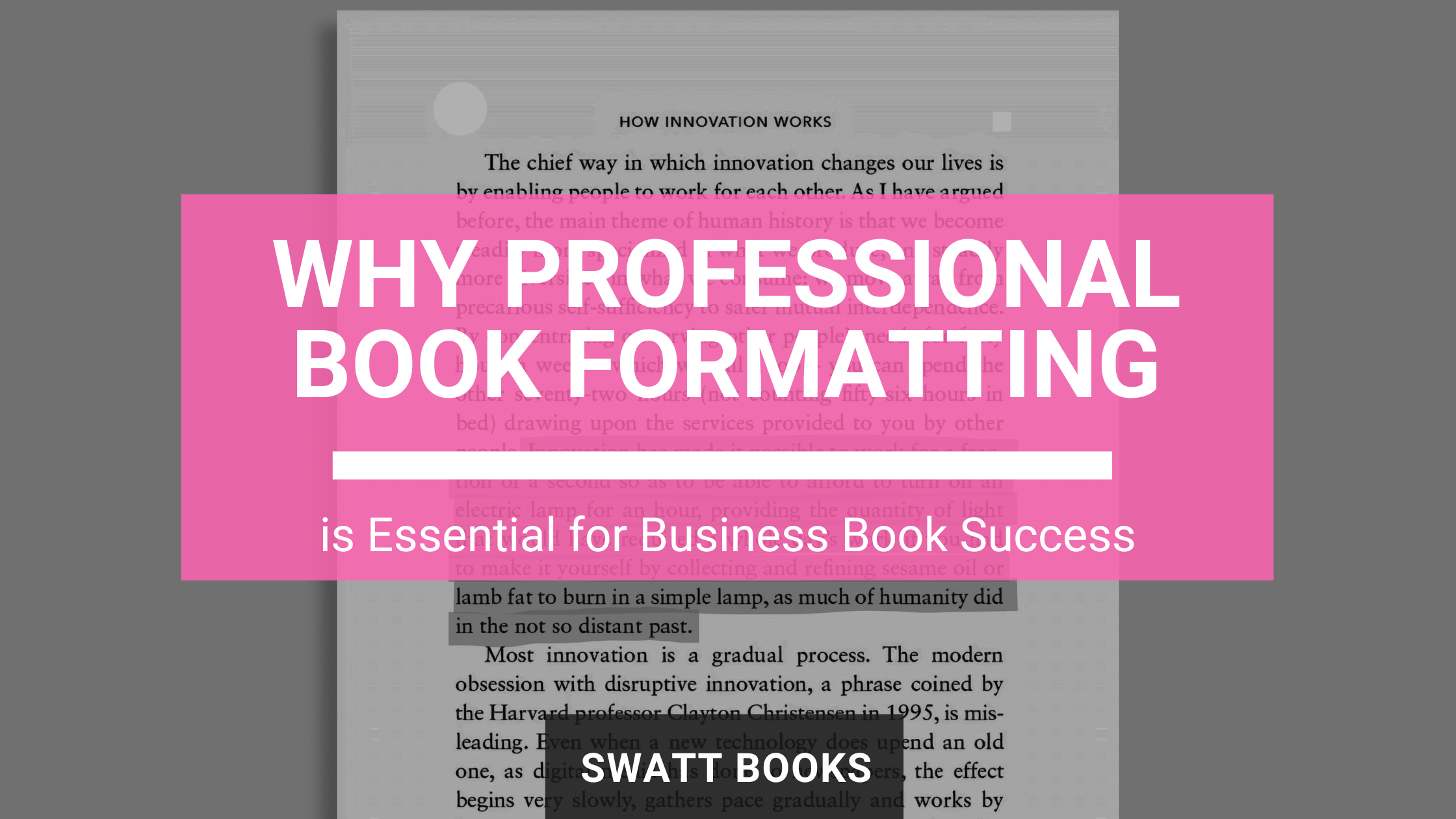 Publish Your Own Book with SWATT Books